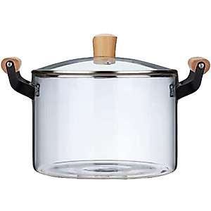 Cooking Pot Cooking Pot Pot Glass Pot Noodle Pot Transparent Glass Pot Heat-resistant Soup Pot Porridge Pan Home Cooking Pot 2.5L Cooking Pot Cooking Pot Glass Pot Pot Glass Saucepan