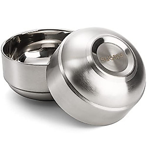 Lyellfe 6 Pack Stainless Steel Bowls, 12 Oz Unbreakable Bowl for Kids Small, 18/8 Double Walled Insulated Snack Soup Bowl for Rice, Cereal, Ice Cream, BPA-free, Dishwasher Safe