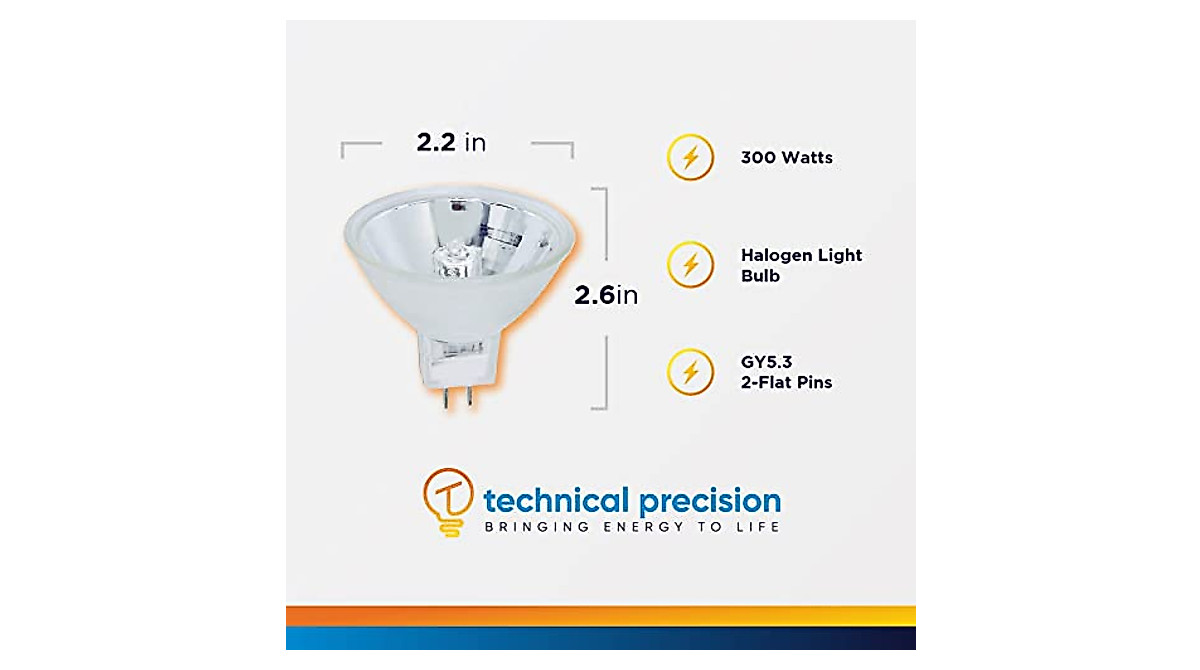 Technical Precision 300W Halogen Bulb for Kodak Carousel 760H Projector