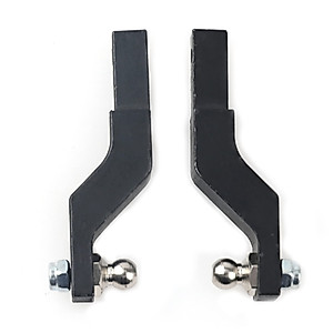 2PCS HIRCQOO 1/10 RC Decorations Accessories Metal Tow Trailer Drop Hitch Receiver Compatible with Traxxas TRX-4 Tamiya CC01 Axial SCX10 D90 Redcat HSP 90046 D110 1/10 RC Crawler