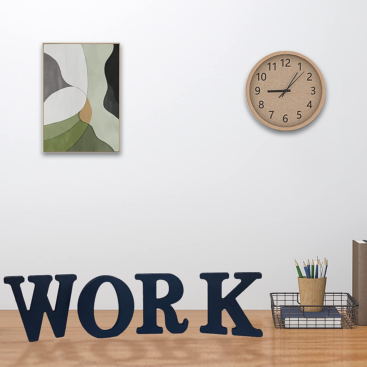 AOCEAN 4 inch Black Wood Letters Unfinished Wood Letters for Halloween Decorative Standing Letters Slices Sign Board Decoration for Craft Home Party Projects (K)