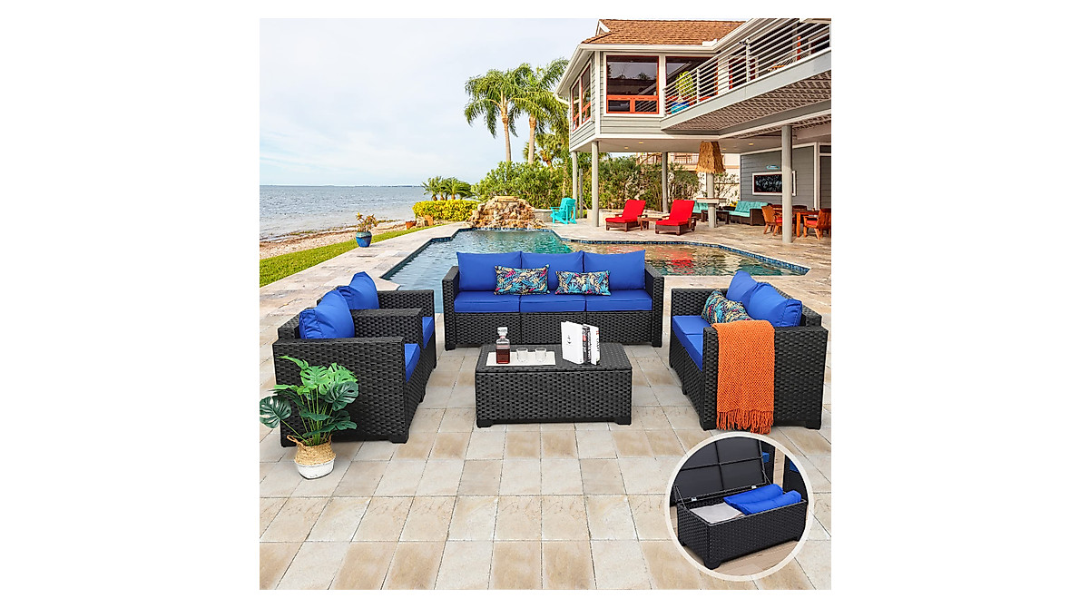 Rattaner 5-Piece Patio Wicker Furniture Set - Stylish Comfort