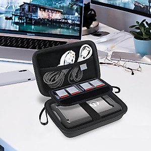 Lacdo Hard Drive Carrying Case for SanDisk Professional G-Drive ArmorATD – Rugged Portable External Hard Drive HDD USB-C USB 3.2 Gen 1 1TB 2TB 4TB 5TB 6TB Shockproof Protective Travel Bag, Black