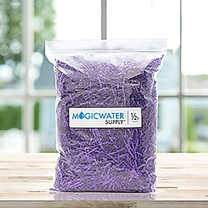 MagicWater Supply Crinkle Cut Paper Shred Filler (1/2 LB) for Gift Wrapping & Basket Filling - Purple