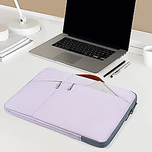 15.6 16 inch Laptop Case Sleeve for HP Envy X360 15.6, HP Pavilion 15, Dell Inspiron 15 16, ASUS VivoBook Pro 16, Lenovo Legion Pro 16/IdeaPad 3 5 15.6, MSI Summit 16 Waterpoof Computer Bag -Purple