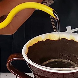 REJOON Percolator Coffee Pot Long Mouth Coffee Pot Hand Operated Pot Teapot Coffee Pot Multi-Function Espresso Tea Mocha Pot (Color : Black)