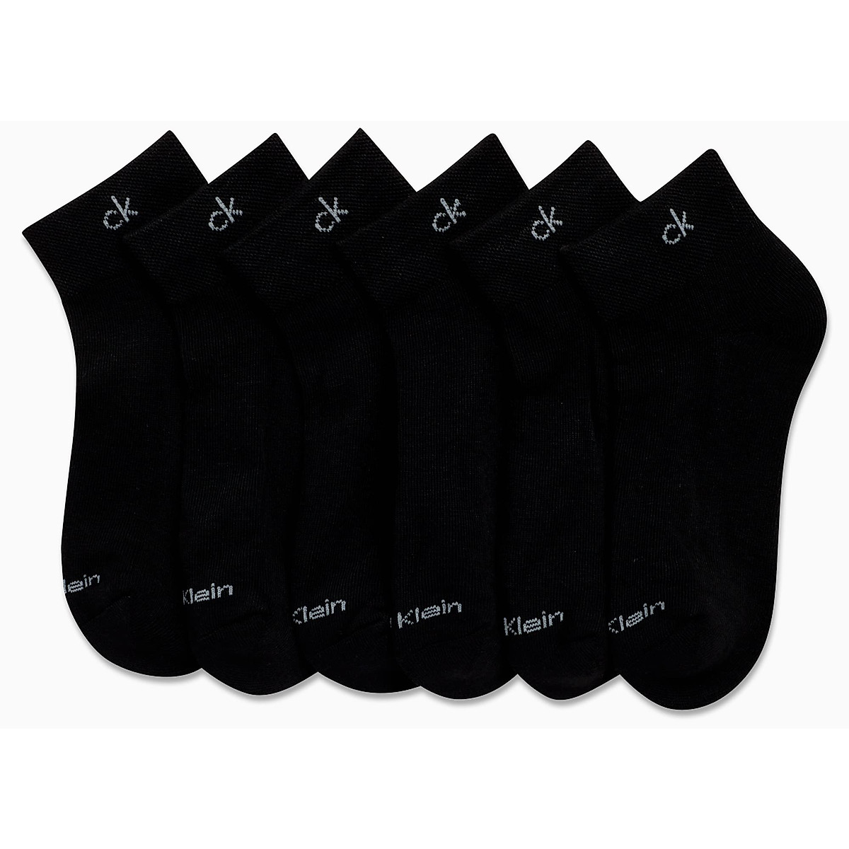 Calvin Klein Women's Quarter Socks - 12 Pack Cushioned Athletic Ankle Socks for Women - Women's Sports Socks (Size: 4-10), Size 4-10, Black