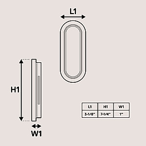 ONLINE LED STORE TRUE MODS Black Rubber Grommet for Universal 6" Oval/Oblong Taillights [Easy Installation] [Durable Rubber] For Trailers RV & Trucks