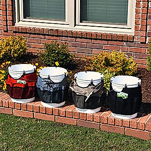 Household Essentials Bucket Caddy with Trim, Black