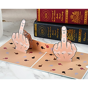 DS. DISTINCTIVE STYLE Funny Birthday Cards Middle Finger Pop Up Card Gag Gifts for Adults