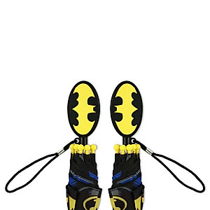 DC Comics Kids Umbrella, Batman Rain Wear For Boys Ages 3-6