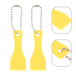 MILISTEN 10pcs Plastic Spatula Plastic Keychain Adhesive Stickers Scratch off Tool for Lottery Tickets Plastic Scraper Tool Keychain Gasket Scraper Lottery Scratcher Tools Sticker Scraper