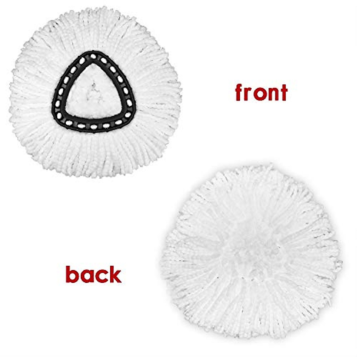 1 Pack Mop Replacement Heads Compatible with Spin Mop, Microfiber Spin Mop Refills, Easy Cleaning Mop Head Replacement