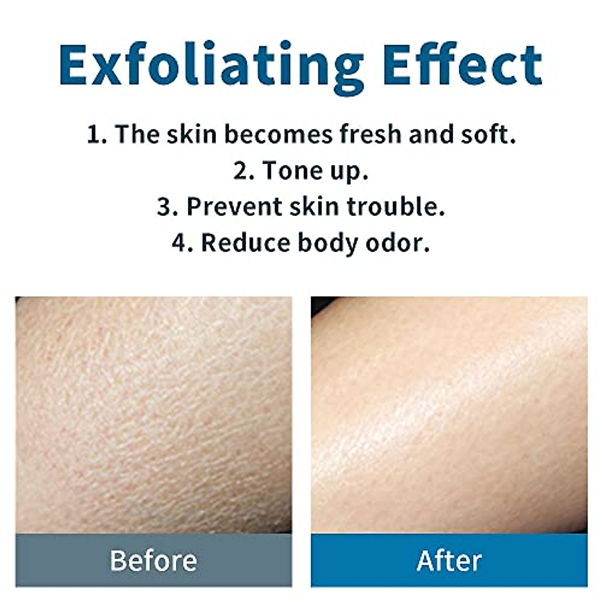 Exfoliating Bath Washcloth Yellow 5pcs, Korean Asian Exfoliating Mitt, Shower Glove, Removing Dry Dead Skin Cells, Cleaning Pores, Reusable, K-Beauty Body Care Item