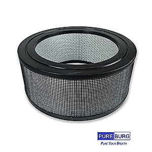 PUREBURG 22500 Replacement True HEPA Filter Set Compatible with Honeywell 17400 10000 (EV-1) 12500 (EV-25) 12520 12525 12526 121528 1350 17440 62500 83236 &83256 Air Purifier