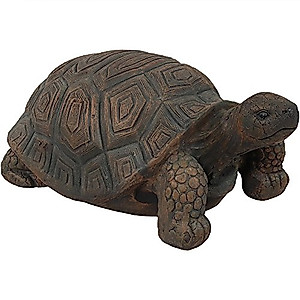 Sunnydaze Tanya The Tortoise Large Garden Statue - 20-Inch Long - Indoor/Outdoor Decoration for Yard, Patio, Pond, or Lawn