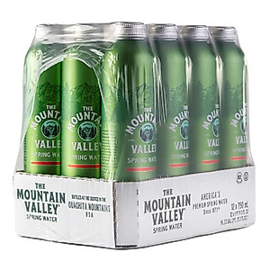he Mountain Valley 750 mL Spring Water in Aluminum Can 12pk