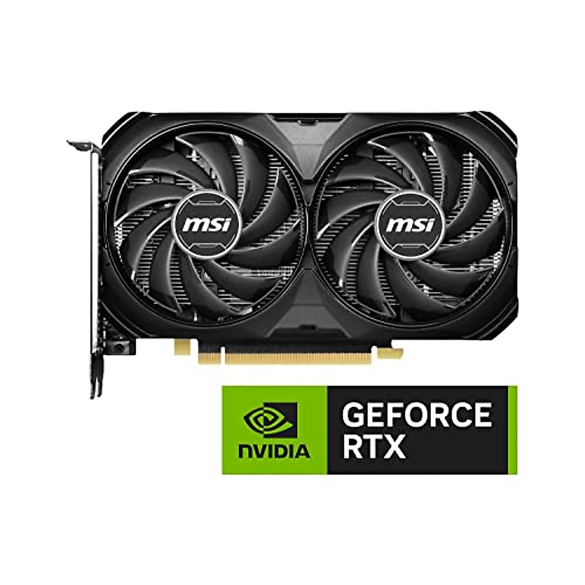 MSI Gaming GeForce RTX 4060 Ti 8GB GDRR6 128-Bit HDMI/DP Nvlink TORX Fan 4.0 Ada Lovelace Architecture Graphics Card (RTX 4060 Ti Ventus 2X Black 8G OC)