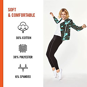 Hue Women's High Waist Blackout Cotton Bike Shorts, Assorted Hosiery, Black, Large US