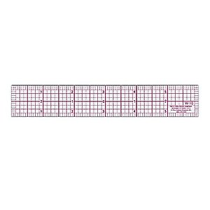 Westcott 8ths Graph Ruler, 1 x 6", Transparent (W-10)
