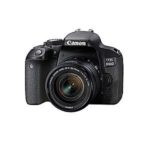Canon EOS 800D Digital SLR with 18-55 is STM Lens Black (International Model No Warranty)