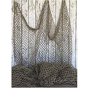 COLIBROX Fishing Net 5'x10' ~ Commercial Fish Netting ~ Old Vintage Decor