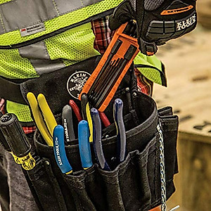 Klein Tools 70550 Hex Wrench Key Set, 11 SAE Sizes, Heavy Duty Folding Allen Wrench Tool with Extra Long Hex Keys