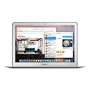 2017 Apple MacBook Air with 1.8GHz Core i5 (8GB RAM, 256GB SSD, 13in, MQD42LL/A)- Silver (Renewed)