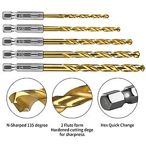 Drill Bit Sharpener Portable Diamond Drill Bits Sharpening Tool and Hex Shank Impact Twist Drill Bit Set 13 Pcs drill sharpener Tool set for Grinding Iron Drill Bits Hand Tool