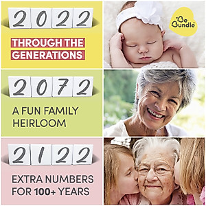 Luxury, Designer Baby Milestone Blocks for Baby boy or Girl. 8 Premium Baby Monthly Blocks to Capture More Special Memories - 18 Celebrations, All Birth Weights/Ages & Every Year from 2023-2123!!!