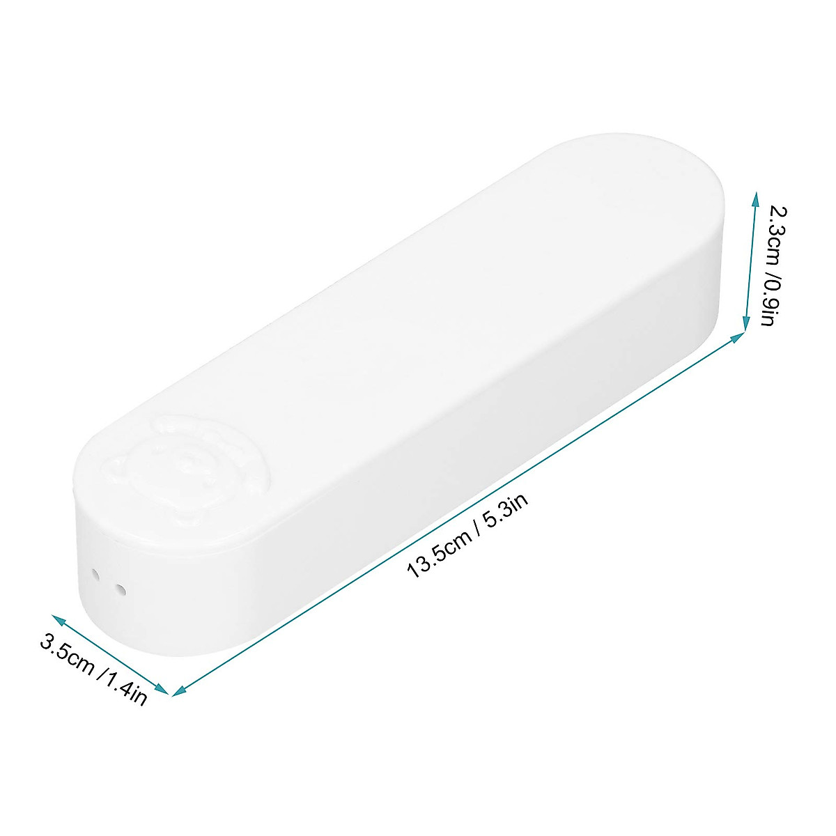 Haosie Cotton Swab Box, Q-Tip Swab Container Dispenser, Cotton Swab Holder with Cover for Makeup Countertop Bathroom Home Office(White)