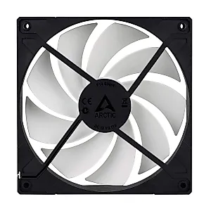 ARCTIC F14 Silent - PC Fan, 140mm Case Fan, Ultra-Quiet, Extra Quiet Motor, Computer, Almost inaudible, Fan Speed: 800 RPM - Black, White