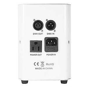 2 Rockville RockWedge LED RGBWA+UV Rechargeable Wireless DMX White Par Up-Lights