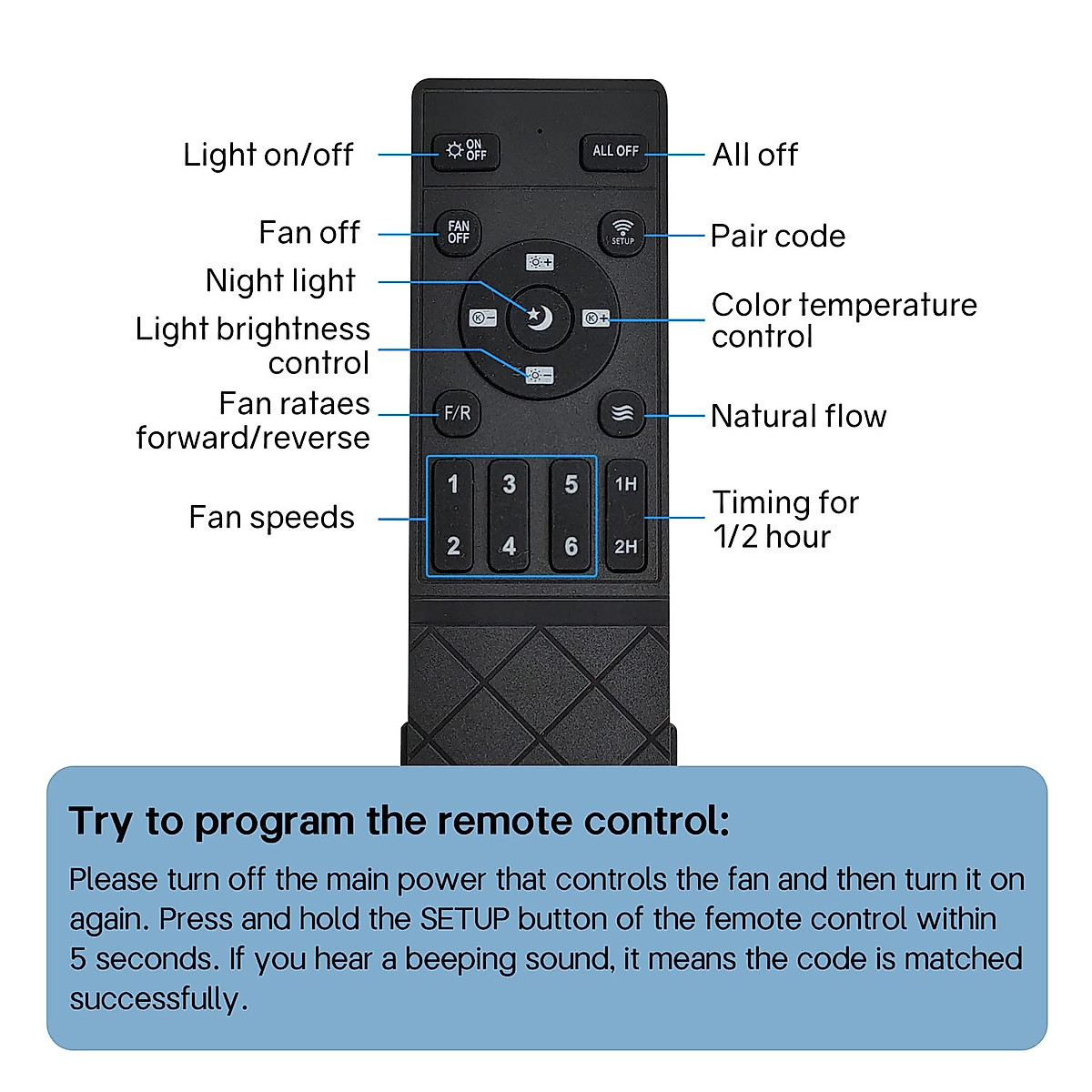 GOSONKT 19.7" Low Profile Ceiling Fan with Lights and Remote, Modern Flush Mount LED Stepless Dimmable, Reversible Blades,6 Speeds Timing for Bedroom, Indoor Use - Black