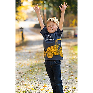 John Deere baby boys Long Sleeve T-shirt T Shirt, Blue, 3-4T US