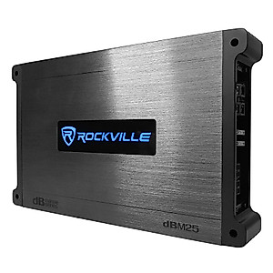Rockville (2) RKL80MBW 8" 900w Marine LED Speakers+Receiver+Amplifier+Amp Kit
