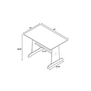 Linon Ardmore Kitchen Nook Set, White