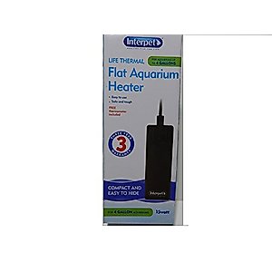 Interpet Life Thermal Flat Aquarium Heater with Free Thermometer Strip 3yr Warranty