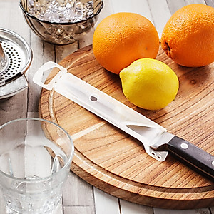 Luxshiny Knoves 6pcs Plastic Knife Case Clear Covers Sleeves Knives Guard Universal Sheath Blade Guards Protector for Bread Carving Chef Cleaver Kitchen Knife 13.5X3.85X0.5CM Chef Backpack