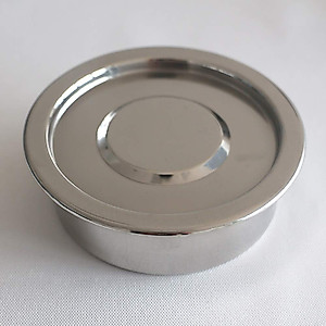 Adamas-Beta Test Sieve Pan and Lid for Chrome Plating Steel Frame φ20cm/8" Diameter Sieve