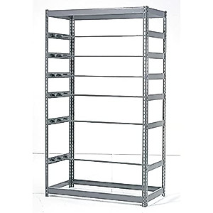 Nexel RDR24368 Reel Storage Rack, Steel, 36"L x 24"W x 84" Height, Grey Baked Enamel Finish