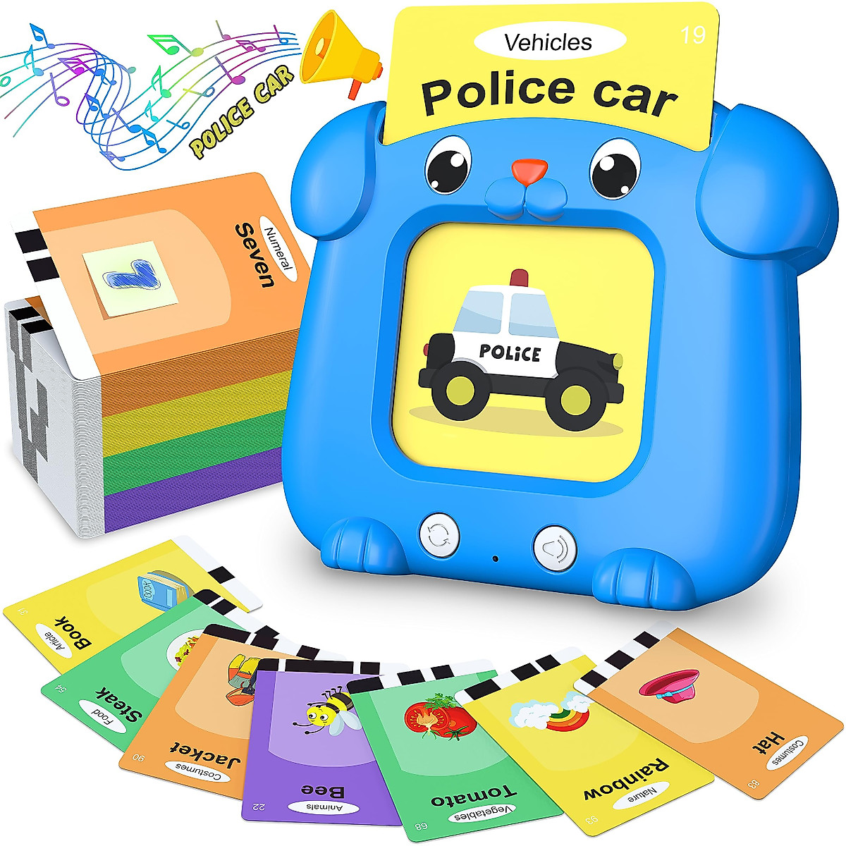 Toddler Toys for 1 2 3 4 5 Year Old Boys and Girls, Autism Sensory Toys for Autistic Children, Learning Montessori Toys, Speech Therapy Toys, 348 Sight Words Talking Flash Cards, Kids Birthdays Gifts