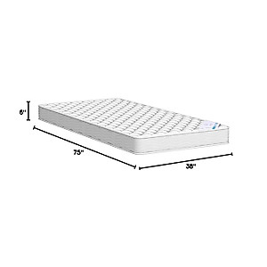 Home Life Comfort Sleep 6-Inch Mattress GreenFoam Certified - Twin - New3 (furMattB3260twin_D)