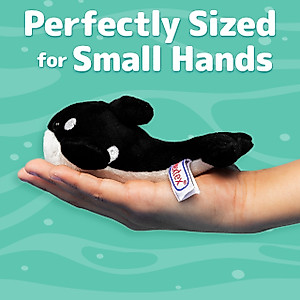 PREXTEX 10 Piece Plush Soft Stuffed Sea Animals - Small Stuffed Animals Bulk - Playset Plush Assortment, Turtle, Stingray, Nemo Fish, Killer Whale and More - Bulk Stuffed Animals