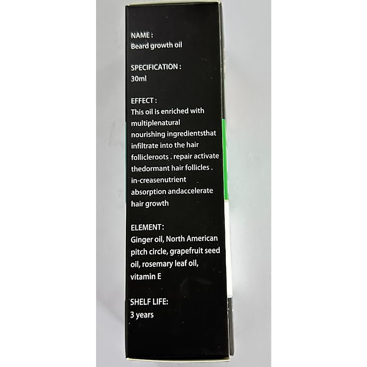 SINGOVE Natural Beard Growth Oil - Beard Oil for Men, Strengthens Beard/Mustache Growth - Beard Softners, Beard Oil to Make it Grow Fast, Mustache Oil for Men (white)