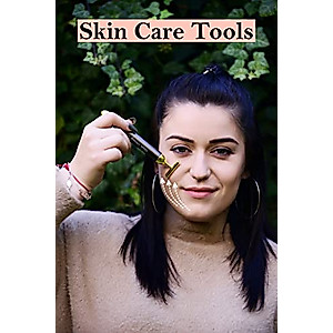 Baki Beauty Bar Electric Face Massager - T-Shape Face Tool for Skin Care - Easy to Use - Black Gold bar - Anti-Aging face Lifting Beauty Product