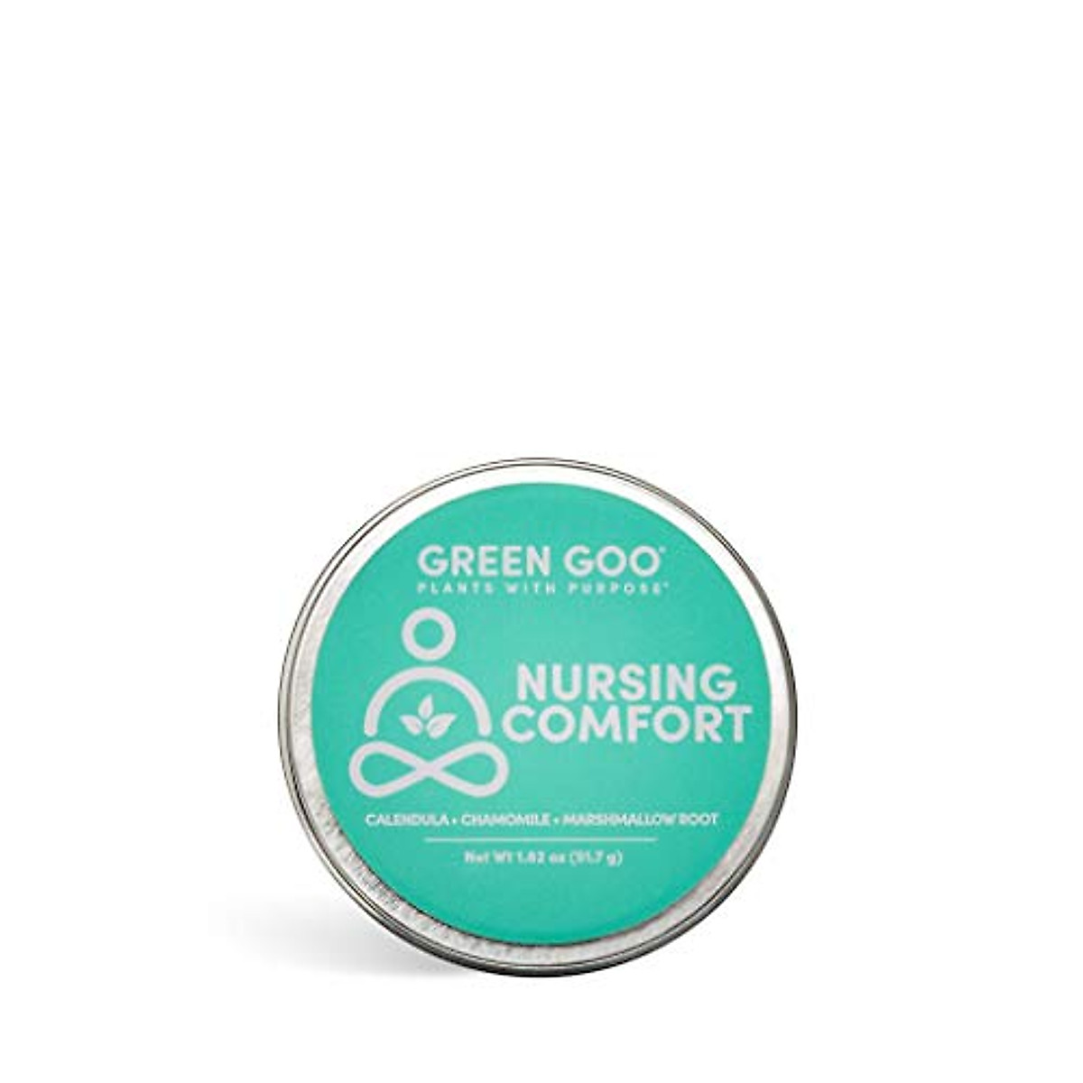 Green Goo All Natural Nursing Comfort Salve for Breastfeeding Cracked and Sore Nipples, 1.82 Ounce Large Tin