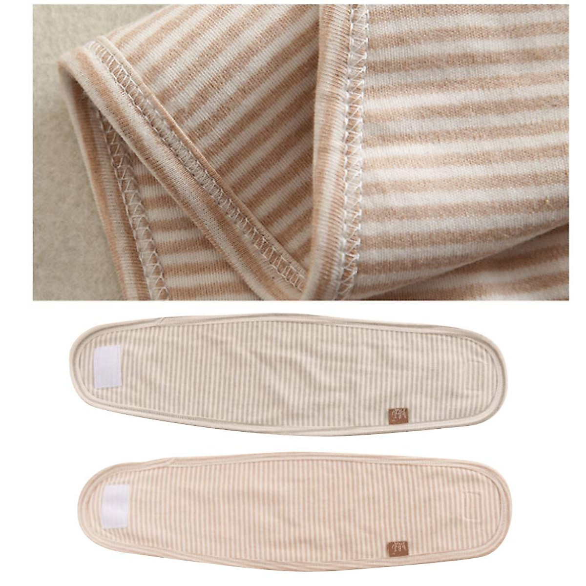 SUPVOX 4pcs Infant Belly Bands Infant Umbilical Belts Toddler Belly Protection Wraps Cotton Adjustable Navel Protectors (Random Color)