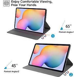 ZtotopCases for Galaxy Tab S6 Lite Case 10.4 Inch 2024/2022/2020, Strong Magnetic Case with Auto Sleep/Wake & Pen Holder, Slim PU Lightweight Stand Cover for Samsung Galaxy Tablet S6 Lite, Black