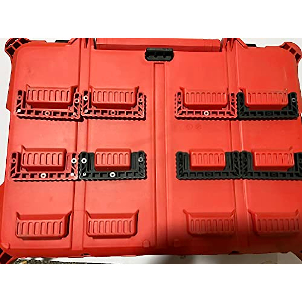 NyVoozy Milwaukee Packout Cleats, 16PCS Cleat 'n' Feet Cleats Compatible with Milwaukee Packout System, MountTool Box Storage System Anywhere (Red)